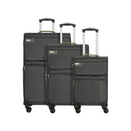 d&n D&N Travel Line 6704 4-Rollen Kofferset 3tlg. in grau | Gr.: onesize