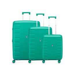 Roncato Skyline 2.0 4 Rollen Kofferset 3-teilig mit Dehnfalte in menta | Gr.: onesize