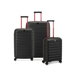 Roncato B-Flying Move 4 Rollen Kofferset 3-teilig mit Dehnfalte in nero fumo | Gr.: onesize