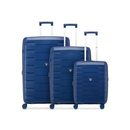Roncato Skyline 2.0 4 Rollen Kofferset 3-teilig mit Dehnfalte in blue notte | Gr.: onesize