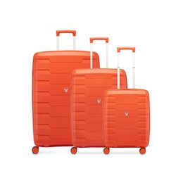 Roncato Skyline 2.0 4 Rollen Kofferset 3-teilig mit Dehnfalte in arancio | Gr.: onesize