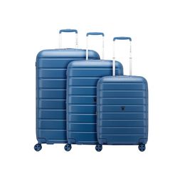 Roncato Relife 4 Rollen Kofferset 3-teilig mit Dehnfalte in blu retro | Gr.: onesize
