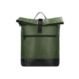 Green Burry Greenburry Upcycled Tarpaulin Daypack 42.5 cm Laptopfach in olive-black | Gr.: onesize
