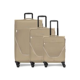 Stratic taska 4-Rollen Kofferset 3tlg. mit Dehnfalte in taupe | Gr.: onesize