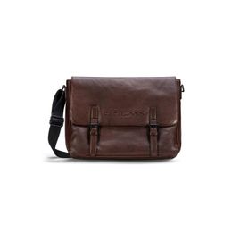 Farmhood Memphis Aktentaschen Messenger Leder 38 cm Laptopfach in dark brown | Gr.: onesize