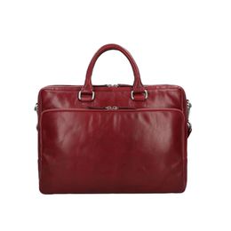 Leonhard Heyden Cambridge Aktentasche Leder 40 cm in rot | Gr.: onesize