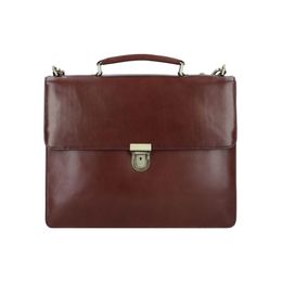 Leonhard Heyden Cambridge Aktentasche Leder 38 cm Laptopfach in rotbraun | Gr.: onesize