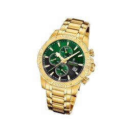 Chronograph-Armbanduhr Festina Timeless Chronograph gold gro&szlig; (ca. 45mm) | Gr.: onesize