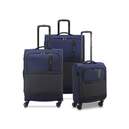 Roncato Metropolitan 4 Rollen Kofferset 3-teilig mit Dehnfalte in blue | Gr.: onesize