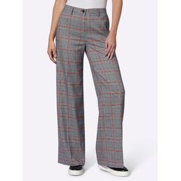 Heine Karo-Hose in schwarz-rostrot-kariert | Gr.: 48