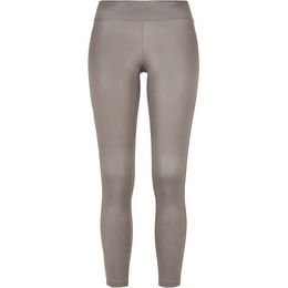 Urban Classics Kunstleder-Leggings in Beige | Gr.: L