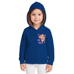 PAW PATROL Sweatjacke Kapuzenpullover mit Rei&szlig;verschluss Hoodie in blau | Gr.: 98/104