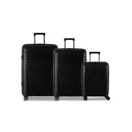 WORLDPACK Havanna 4 Rollen Kofferset 3-teilig in schwarz | Gr.: onesize
