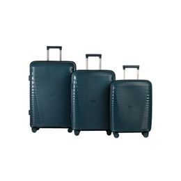 WORLDPACK Havanna 4 Rollen Kofferset 3-teilig in petrol | Gr.: onesize