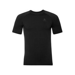 Odlo Unterhemd BL TOP Crew neck s/s PERFORM in Schwarz | Gr.: S