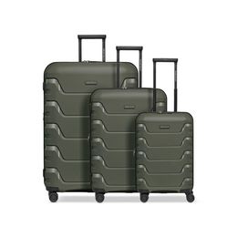 Smartbox Edition 01 4 Rollen Kofferset 3-teilig mit Dehnfalte in olive | Gr.: onesize