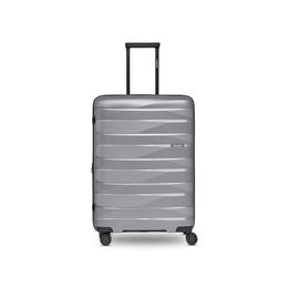 Bergpfeil Travel 4-Rollen Trolley M 66 cm mit Dehnfalte in arctic silver metallic | Gr.: onesize