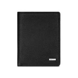 Redolz Leather Essentials HF Geldb&ouml;rse RFID Leder 9,5 cm ausklappbar in black | Gr.: onesize