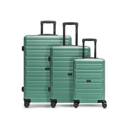 Redolz Essentials 08 3-SET 4 Rollen Kofferset 3-teilig in green-blue 2 | Gr.: onesize