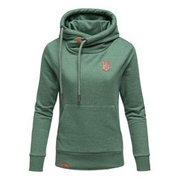 REPUBLIX Kapuzenpullover AVERY in Gr&uuml;n Melange | Gr.: L