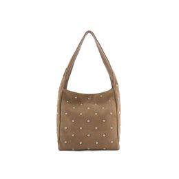 FREDsBRUDER FREDs BRUDER Endless Beads Schultertasche Leder 39 cm in taupe | Gr.: onesize