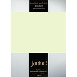 Janine Spannbetttuch Elastic Jersey 5002 in limone | Gr.: 100 x 200