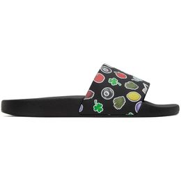 J.W.Anderson Low-Top Sneaker - Sticker Logo Slides Sandals - Gr. 39 (EU) - in Schwarz - f&uuml;r Damen