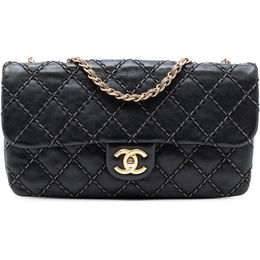 Chanel Hobo Bags - Paris Dallas Quilted Calfskin Chic Stitch Flap - Gr. unisize - in Schwarz - f&uuml;r Damen