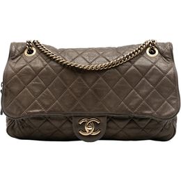 Chanel Hobo Bags - Large Quilted Iridescent Calfskin Shiva Flap - Gr. unisize - in Braun - f&uuml;r Damen