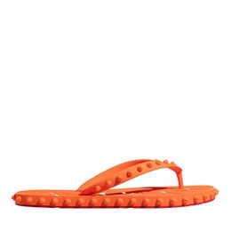 Christian Louboutin Slipper & Pantoletten - Super Loubi - Gr. 40 (EU) - in Orange - f&uuml;r Damen
