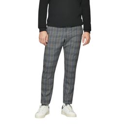 Chinohose s.Oliver, Herren, Gr. 30, L&auml;nge 32, grau (grau check), Obermaterial: 97% Polyester, 3% Elasthan, kariert, regular fit kn&ouml;chelfrei, Hosen Chinohose, mit Webstruktur