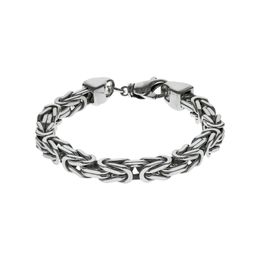 Armband ZEEme "Silber 925 poliert K&ouml;nigskette 8mm breit", wei&szlig;, Armb&auml;nder, Damen, 21cm, Silber 925 (Sterlingsilber), gl&auml;nzend, Armband