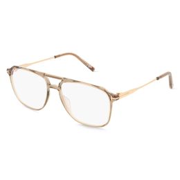 Tom Ford FT5665-B Brille Herren | Fassung: Vollrand, Pilot, Braun Gl&auml;nzend