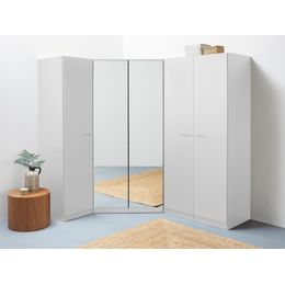 Schrank-Set Rauch "Kleiderschrank Schrank Garderobe W&auml;scheschrank VANDOR", wei&szlig; (alpinwei&szlig;), B:164cm H:197cm T:208cm, Holzwerkstoff, Kastenm&ouml;bel-Sets, 5-t&uuml;rig mit viel Stauraum, Schr&auml;nke einzeln stellbar MADE IN GERMANY