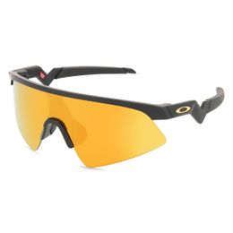 Oakley 0OJ9015 RESISTOR SWEEP | Kinder-Sonnenbrille | Fassung: Halbrand, Eckig, Kunststoff, Schwarz Matt | Glasfarbe: Gr&uuml;n Spiegel Gr&uuml;n
