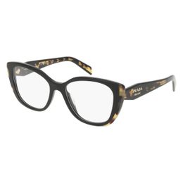 Prada PRB04V Brille Damen | Fassung: Vollrand, Cat Eye, Schwarz Braun