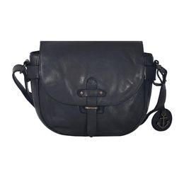 Harbour 2nd Damen Handtasche "Theresia"schwarz, Rindsleder, Taschen, Damen Unh&auml;ngetasche, Schultertasche mit Steckverschluss