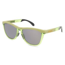 Oakley 0OO9503 FROGSKINS RANGE XL | Unisex-Sonnenbrille | Fassung: Vollrand, Rund, Kunststoff, Gr&uuml;n Grau | Glasfarbe: Grau Verlaufend