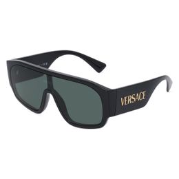 Versace VE4439 | Damen-Sonnenbrille | Fassung: Vollrand, Monoscheibe, Kunststoff, Schwarz | Glasfarbe: G15