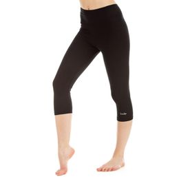 Leggings WINSHAPE "3/4-Slim Tights WTL2", Damen, Gr. XS, Normalgr&ouml;&szlig;en, schwarz, 90% Baumwolle, 10% Elasthan, Hosen Leggings, figurbetont
