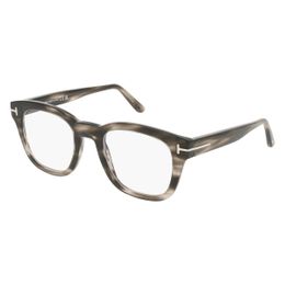 Tom Ford FT5542-B Brille Herren | Fassung: Vollrand, Rund, Havanna