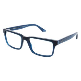 Emporio Armani 0EA3269 Brille Herren | Fassung: Vollrand, Eckig, Blau Gl&auml;nzend