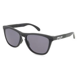 Oakley 0OO9503 FROGSKINS RANGE XL | Unisex-Sonnenbrille | Fassung: Vollrand, Rund, Kunststoff, Schwarz Matt | Glasfarbe: Grau Verlaufend