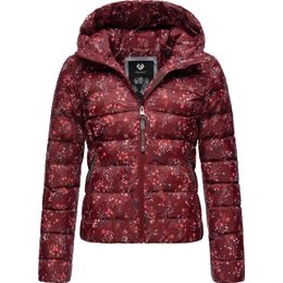 Steppjacke Ragwear "Tiasa", Damen, Gr. S (36), rot (weinrot), Oberstoff: 100% Nylon; Futter: 100% Polyester; Wattierung: 100% Polyester; &Auml;rmelfutter: 100% Polyester, tailliert h&uuml;ftlang, &Auml;rmel ohne &Auml;rmelschlitz elastischer Bund, Jacken Steppjacke, Gebl&uuml;mte Winterjacke mit Kapuze