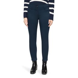 Stoffhose Betty Barclay "Damen Slim Fit", Damen, Gr. 48, Normalgr&ouml;&szlig;en, blau (dunkelblau), Obermaterial: 64% Baumwolle, 33% Polyester, 3% Elasthan, slim fit 7/8-L&auml;nge, Hosen Stoffhose, Passenabtrennung