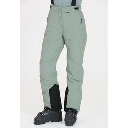 Skihose WHISTLER "Drizzle", Damen, Gr. 38, EURO-Gr&ouml;&szlig;en, grau (hellgrau), 100% Polyester, unifarben, lang, Hosen Skihose, mit wasserabweisender Membran