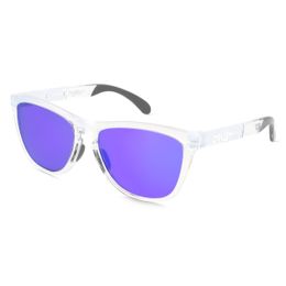 Oakley 0OO9503 FROGSKINS RANGE XL | Unisex-Sonnenbrille | Fassung: Vollrand, Rund, Kunststoff, Wei&szlig; Transparent | Glasfarbe: Pink