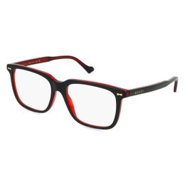Gucci GG0737O Brille Herren | Fassung: Vollrand, Eckig, Schwarz Rot
