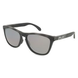 Oakley 0OO9503 FROGSKINS RANGE XL | Unisex-Sonnenbrille | Fassung: Vollrand, Rund, Kunststoff, Grau Schwarz | Glasfarbe: Grau Verlaufend