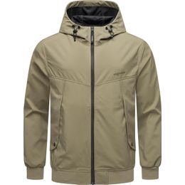 Outdoorjacke Ragwear "Tyller Bonded", Herren, Gr. M (50), gr&uuml;n (helloliv), Obermaterial: 100% Polyester; Innenfutter: 100% Polyester, Basic, gerade h&uuml;ftbedeckend, hoch geschlossener Ausschnitt, &Auml;rmel ohne &Auml;rmelschlitz Rippstrickb&uuml;ndchen, Jacken Outdoorjacke, Wasserdichte und atmungsaktive &Uuml;bergangsjacke